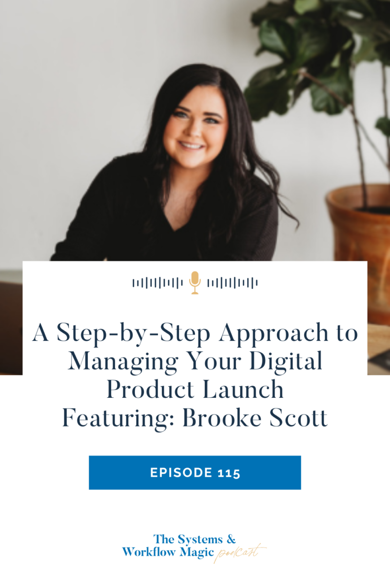 Episode 115: Streamline Your Digital Product Launch • Systems, Workflow & Launching Education